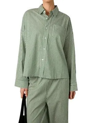 WeWoreWhat Button-Front Shirt Fern Multi