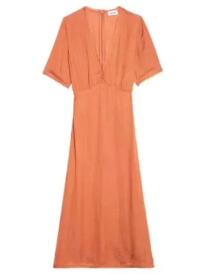 Zadig&Voltaire Rhodral Midi Dress - Orange