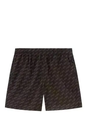 DIESEL® Patterned Swim Shorts - Black