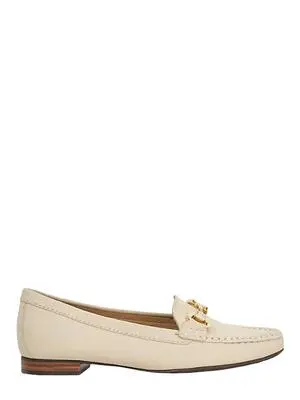 DUNE Glenniee Snaffle-embellished Loafers - Cream Leather