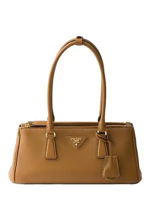 Prada Galleria Medium Leather Top-handle Bag - Brown