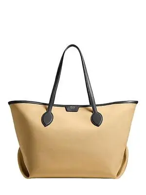Khaite Amalia Medium Canvas Tote Black / Honey