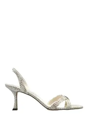 JIMMY CHOO 70mm Elsy Sandals - Neutrals