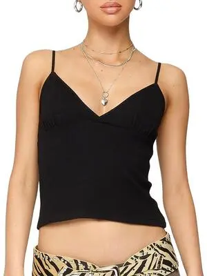 EDIKTED Rosina Tank Top - Black