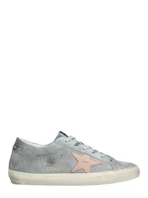 GOLDEN GOOSE Super Star Suede Low-top Trainers - Blue/pal.c