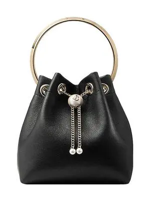 JIMMY CHOO Bon Bon Top-handle Bag - Black/light Gold