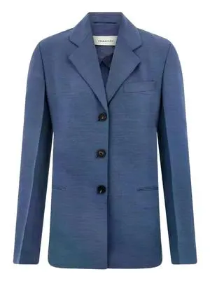 FERRAGAMO Single-breasted Blazer - Blue