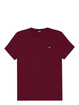 DALIX Jersey Crewneck Tee Maroon
