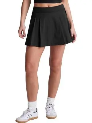 Beyond Yoga Team Pleat Miniskirt Skort True Black