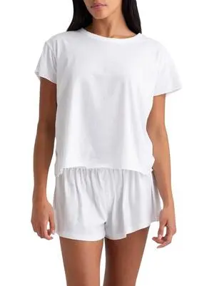 PAPINELLE Boxy Organic Cotton Sleep T-shirt - White
