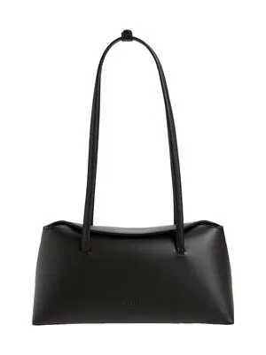 FREJA NEW YORK Chrystie Faux Leather Shoulder Bag - Black