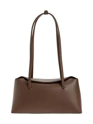 FREJA NEW YORK Chrystie Faux Leather Shoulder Bag - Espresso