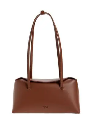 FREJA NEW YORK Chrystie Faux Leather Shoulder Bag - Pecan