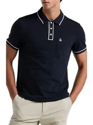 ORIGINAL PENGUIN Earl Tipped Piqué Polo - Dark Sapphire