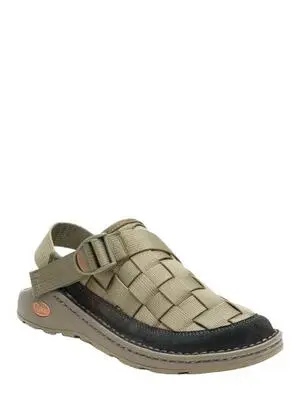 CHACO Canyon Woven Clog - Mossy Olive