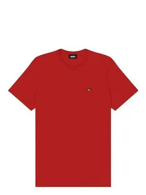 DALIX Mens Lil Coffee Jersey Tee Red