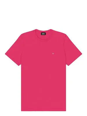 DALIX Mens Lil Smile Jersey Tee Fuchsia