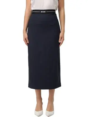 MSGM Straight Skirt - Blue