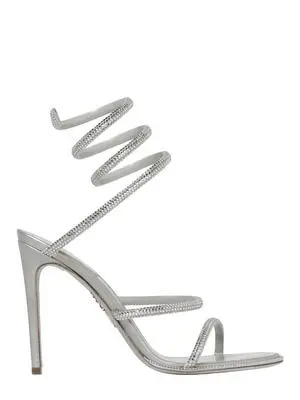Rene Caovilla Rene Caovilla Embellished Spiral Heeled Sandal Grey