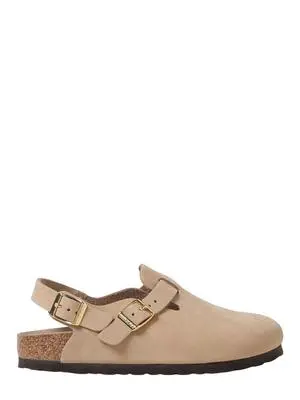 BIRKENSTOCK Buckled Clogs - Beige