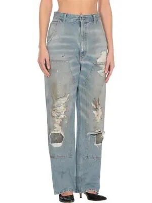 MAISON MARGIELA Distressed Carpenter Jeans - Gnawed Blue