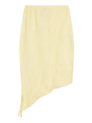 Issey Miyake Twisted Midi Skirt - Pytalos Yellow