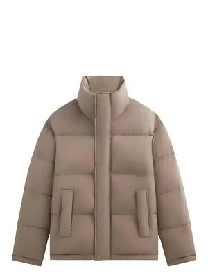 Kith 101 For Auralee Finx Polyester Chambray Down Coat - Tan