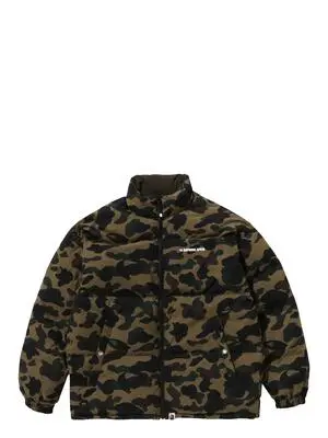 A BATHING APE 1st Camo Reversible Down Jacket - Green
