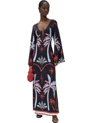 SEVEN WONDERS Caledeira Maxi Dress - Cabanna Black