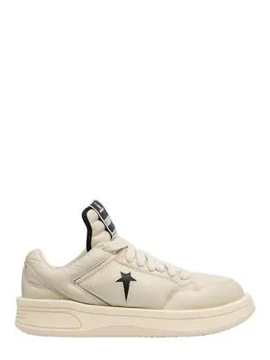 Rick Owens X Converse Leather Low-top Sneakers - Oyster/black