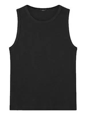 JOSEPH The Jersey Rib Round-neck Tank Top - Black