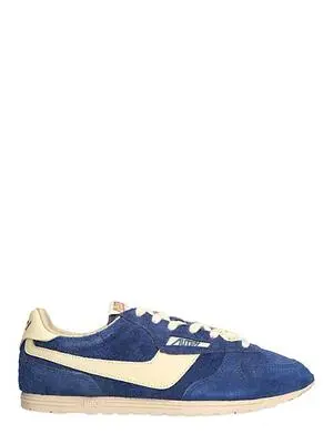 AUTRY Windspin Low-Top Suede Runner Sneakers Blue/dark