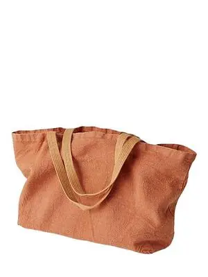 Charvet Linen Tote Bag - Terracotta