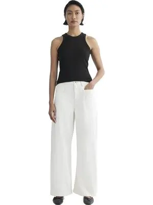 Everlane Gardener Pull-On Jean Bone White