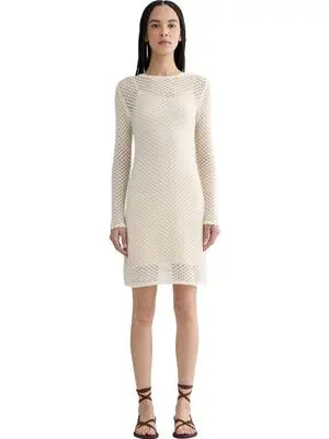 Everlane Lace Knit Mini Dress - Birch