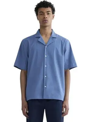 Everlane Seersucker Resort Shirt - Soft Cobalt