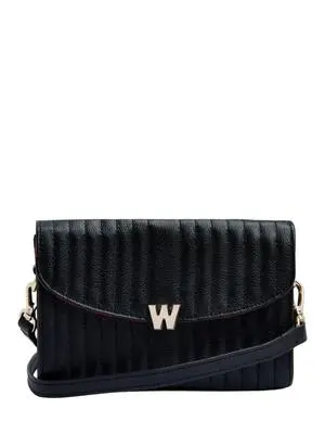 Wolf Mimi Crossbody Bag With Wristlet - Black