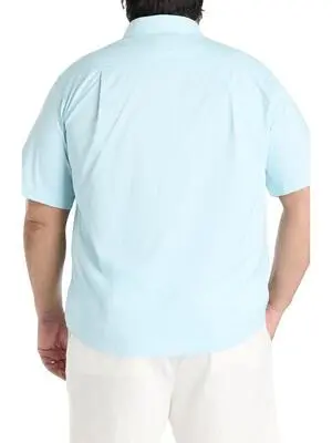 UNTUCKIT FIT BY DXL Big & Tall Gironde Sport Shirt Blue