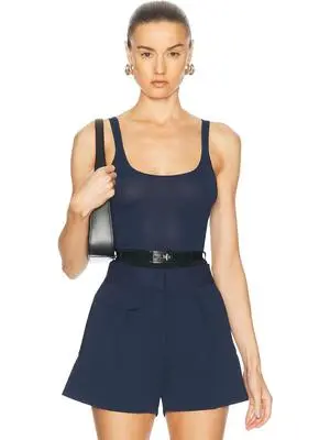 Brandon Maxwell The Julia Top - Navy & Black