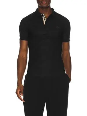 Burberry Eddie Ekd Polo - Black