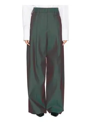 JIL SANDER Wide Leg Trousers - Iridescent Plum