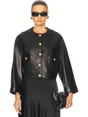 ADAM LIPPES Adam Lippes Nessy Leather Jacket