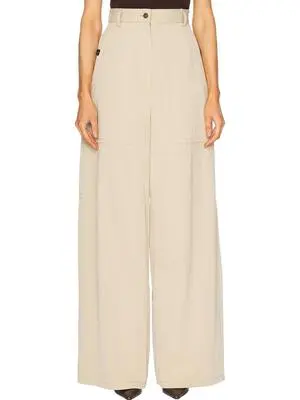 Adam Lippes Jasper Pant - Khaki