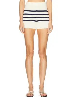 SEROYA Andrie Knit Short - Eggshell & Navy