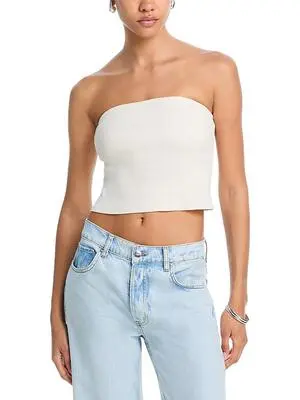 PERFECTWHITETEE Talula Blondie Tube Top - Bright Ivory
