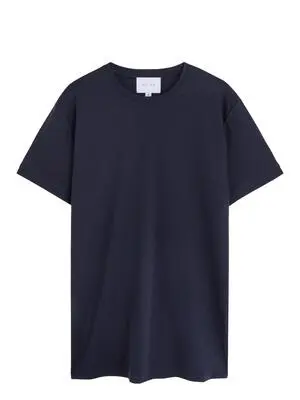 RAITH Luxe Mercerized Cotton T-shirt - Navy