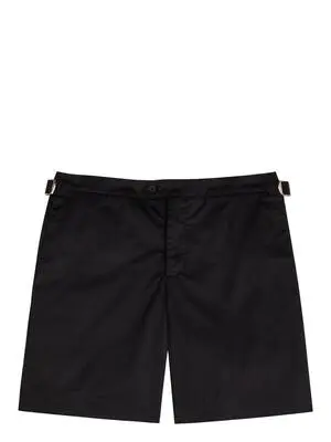 RAITH Tailored Stretch-cotton Shorts - Black