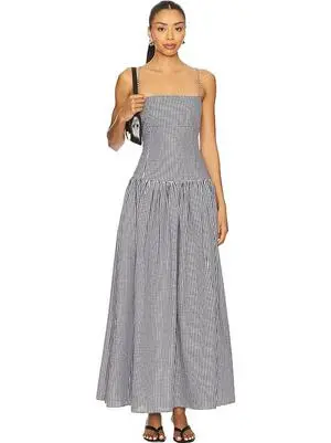 Tularosa Reese Maxi Dress - Black & Ivory Gingham