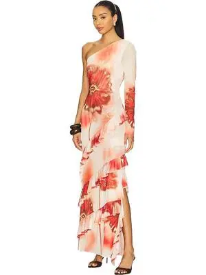 ESPECIA Glowvine Long Dress - Red