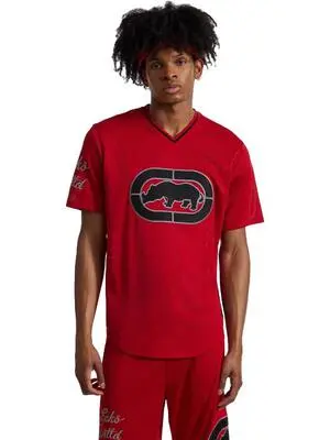 ECKO UNLTD. Touch Base Birdseye Mesh Tee - True Red